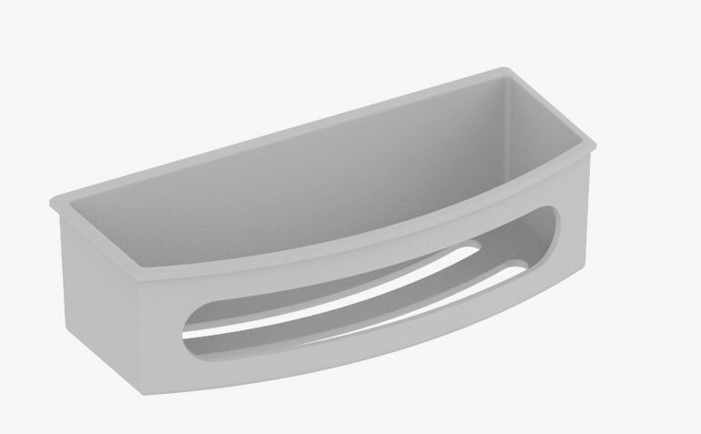 Keuco Elegance Прямая корзинка Elegance 11658010000 (запчасть), белая вставка!