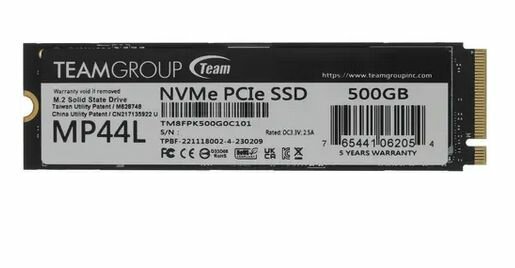 500 ГБ SSD M.2 накопитель Team_Group MP44L (TM8FPK500G0C101)