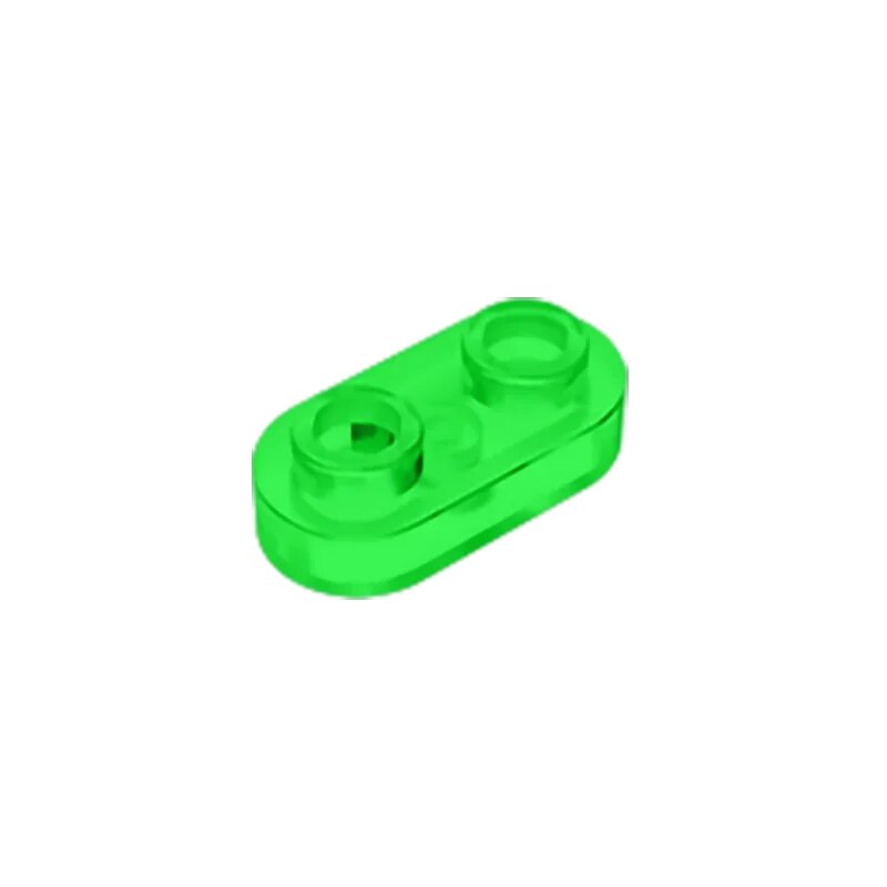 Строительный блок GOBRICKS 1x2, зеленый, цвет 140