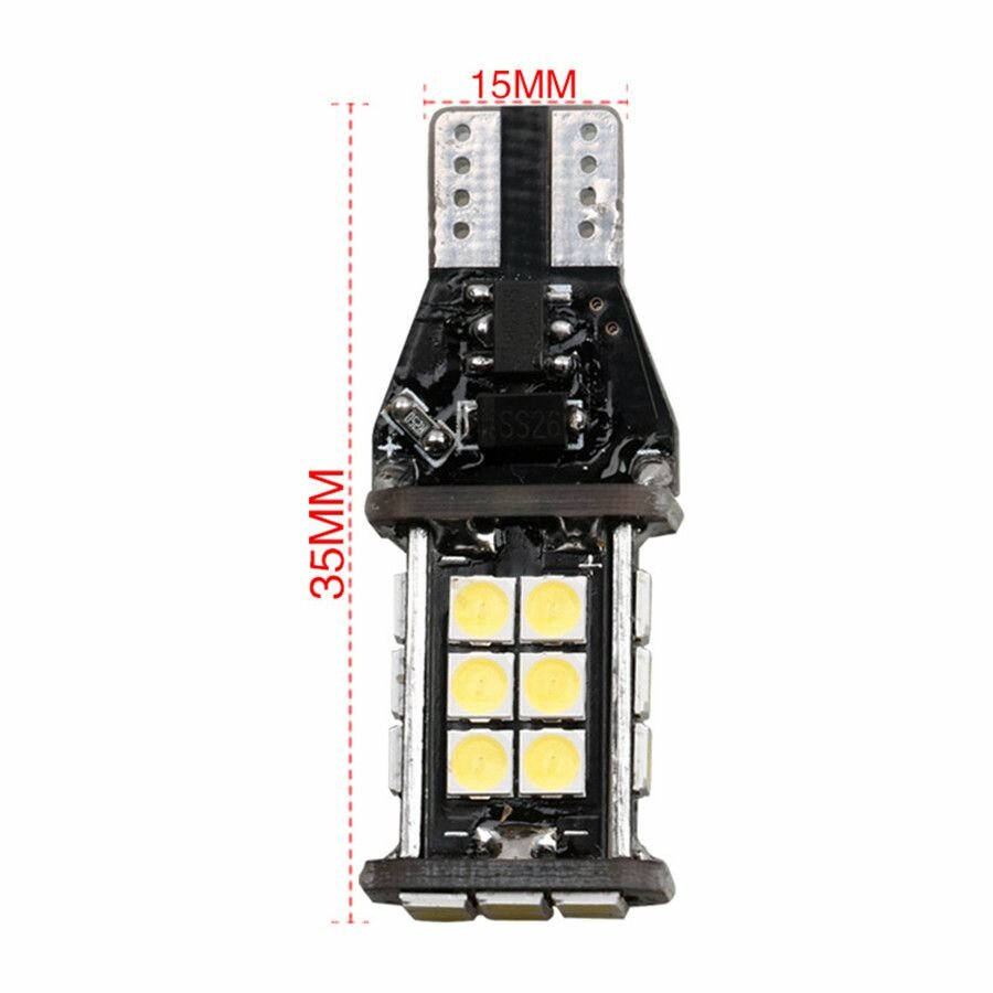 Пара T15 921 912 T15 3030 24SMD светодиодные лампы 12V-24V для автомобиля резервного копирования обратного света