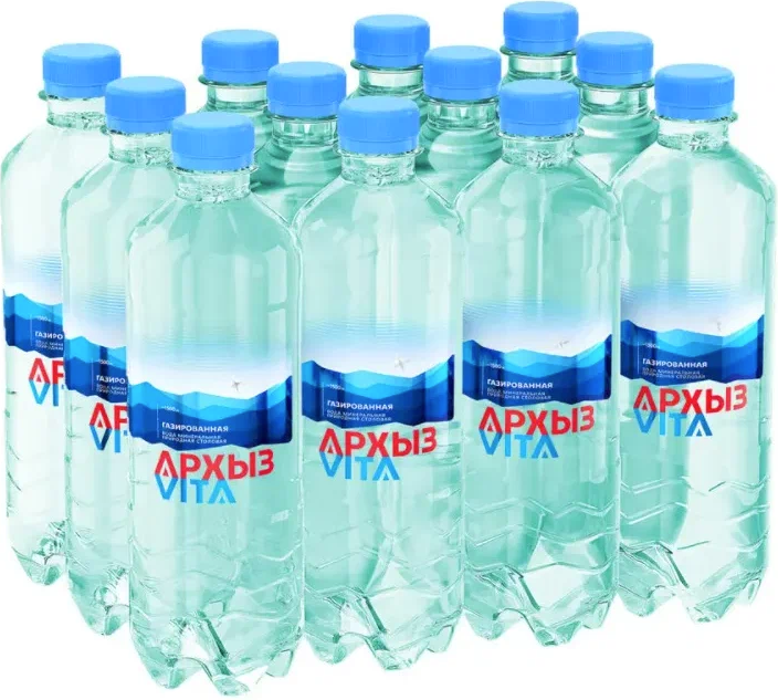 Архыз газ 0,5л./12шт. Пэт Архыз Вода минеральная Производство - Россия