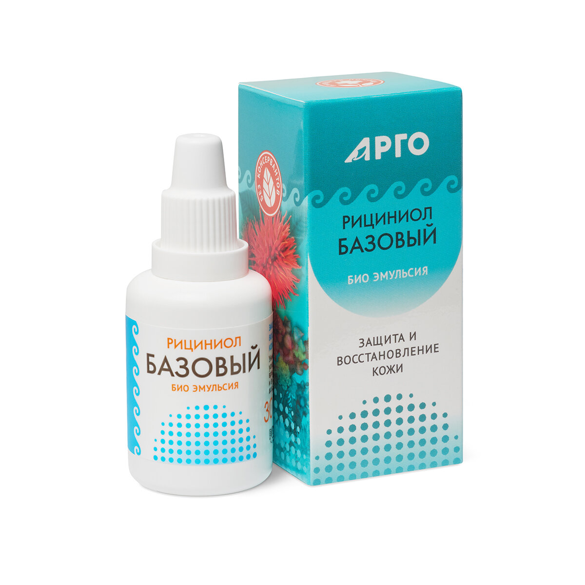 Эмульсия Марианна «Рициниол базовый», для кожи и волос, 30 мл