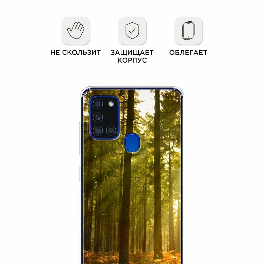 Чехол на Samsung Galaxy A21s / Самсунг Галакси A21s с принтом "Лес 7" — фото 1