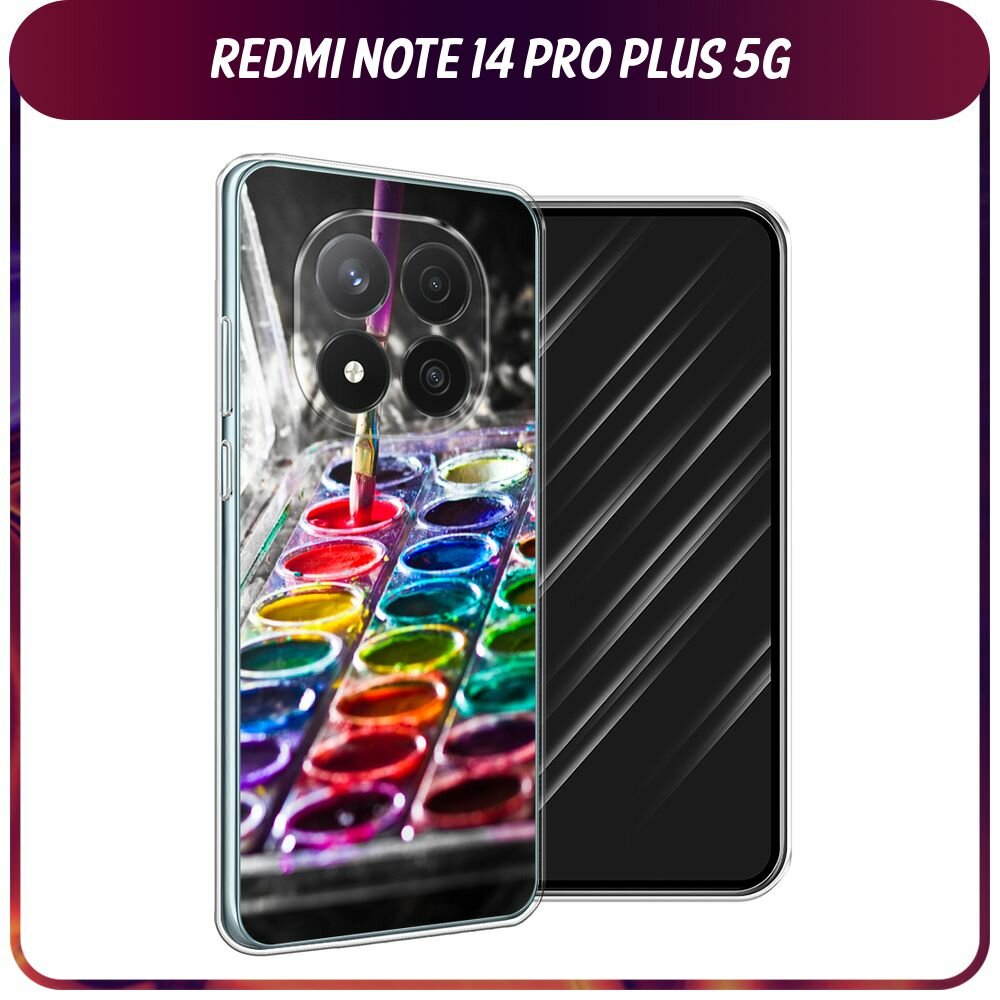 Чехол на Xiaomi Redmi Note 14 Pro+ 5G / Сяоми Редми Нот 14 Про+ 5G с принтом "Палитра красок"