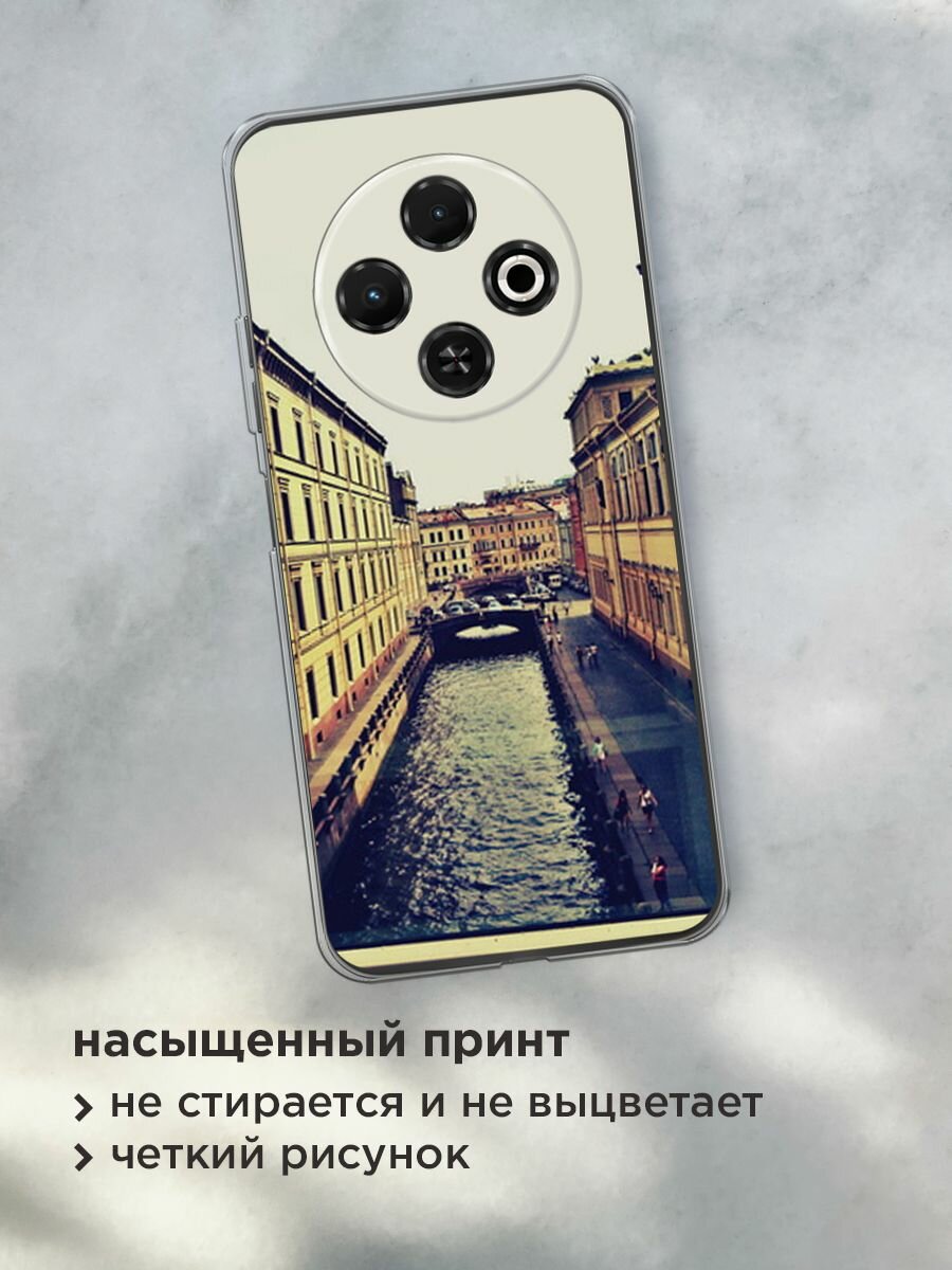 Чехол на Tecno Spark 30C / Текно Спарк 30C с принтом "Санкт-Петербург" — фото 1