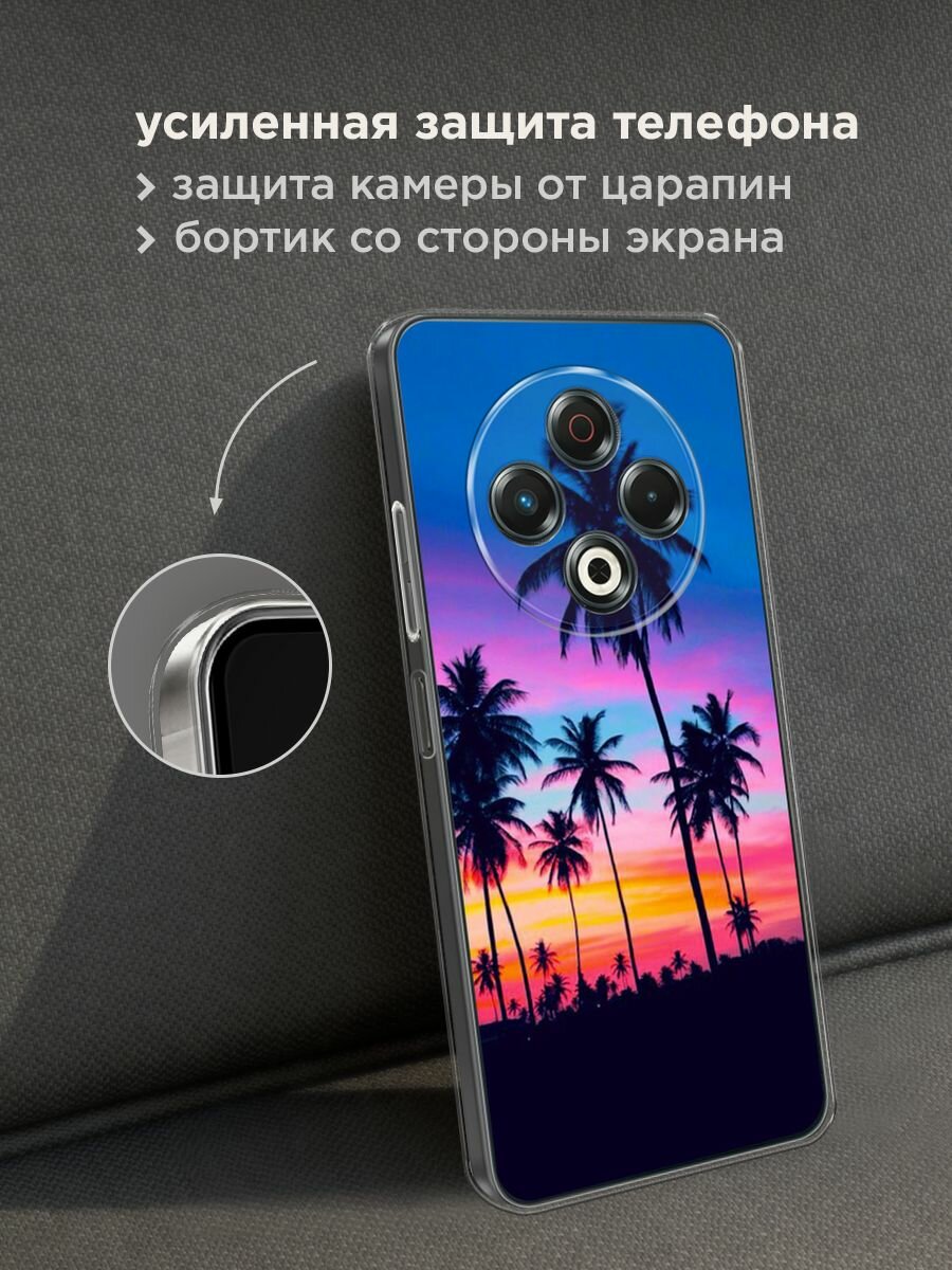 Чехол на Tecno Spark 30 / Текно Спарк 30 с принтом "Закат 5" — фото 1