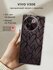 Чехол на Vivo V30e / Виво В30е с принтом "Hearts doodle black 1"