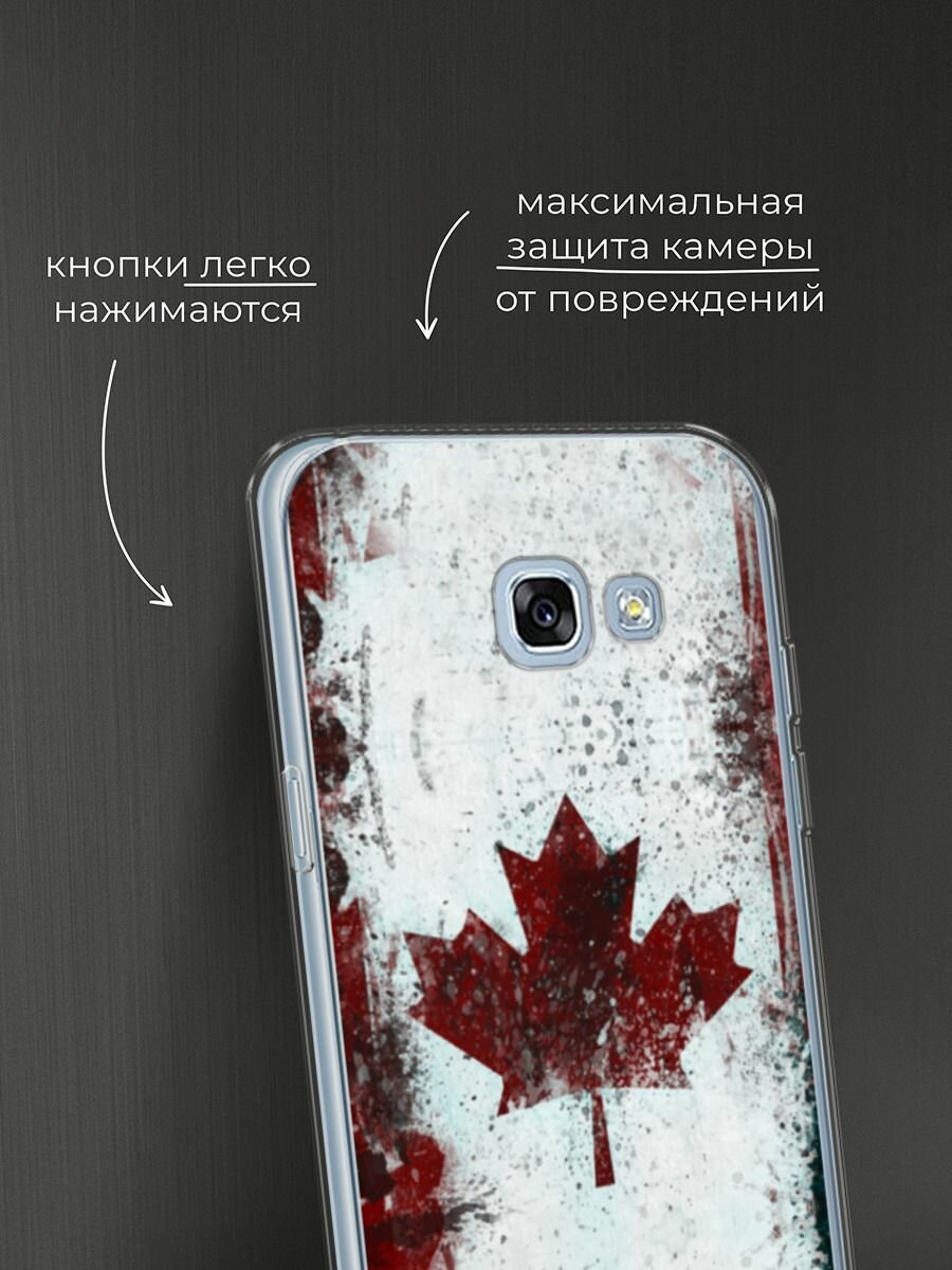 Чехол на Samsung Galaxy A5 2017 / Самсунг Галакси А5 2017 с принтом "Канада" — фото 1