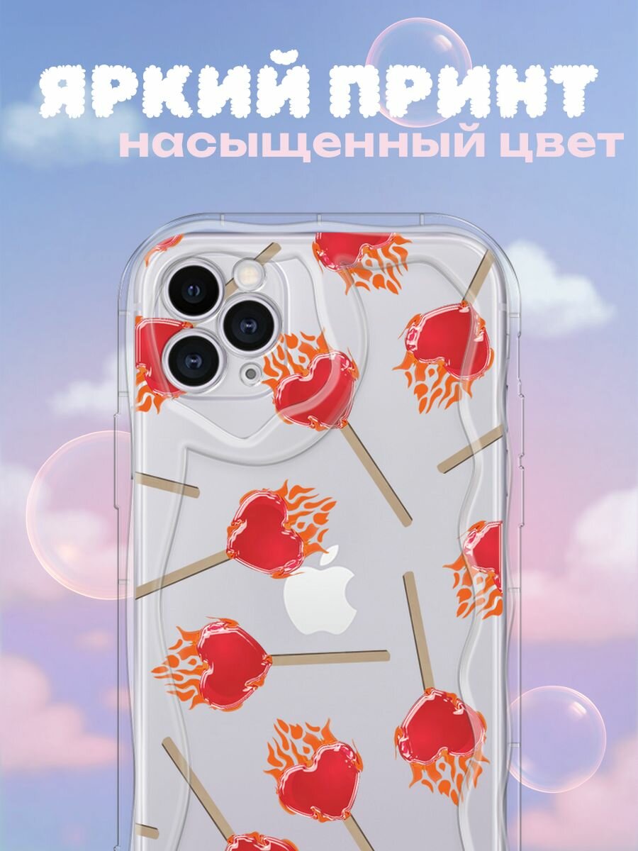 Чехол на Apple iPhone 11 Pro / Айфон 11 про с принтом Горящие леденцы 2 — фото 1