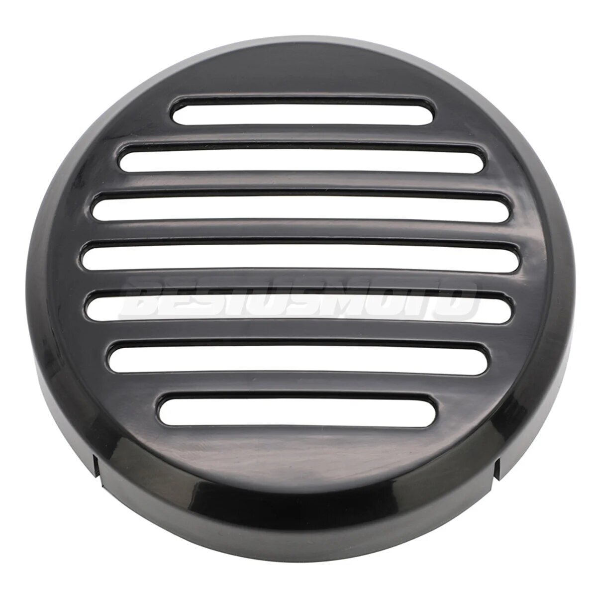 Мотоцикл 9 см/3,5 "круглая шлицевая решетка рога крышка для Honda Shadow VT1100 VT750 ACE Aero RS Spirit VT VLX 600 VTX1300 VTX1800 Черный, Black