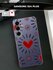 Чехол на Samsung Galaxy S24 Plus / Самсунг S24 Plus с принтом "Бордовые сердца п...
