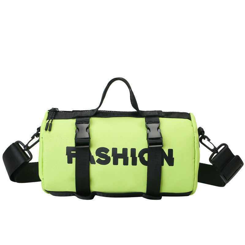 Dc comics superheroes nylon shoulder bag with lock closure for boys and girls fluorescent green