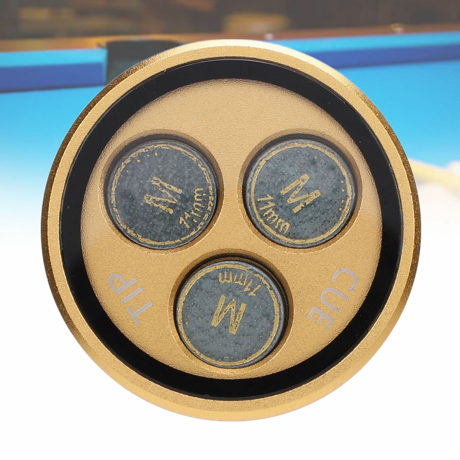 3 шт. зеленых ламинированных насадок для бильярдного кия с коробкой для хранения, сменный комплект мягких насадок для бильярдного кия