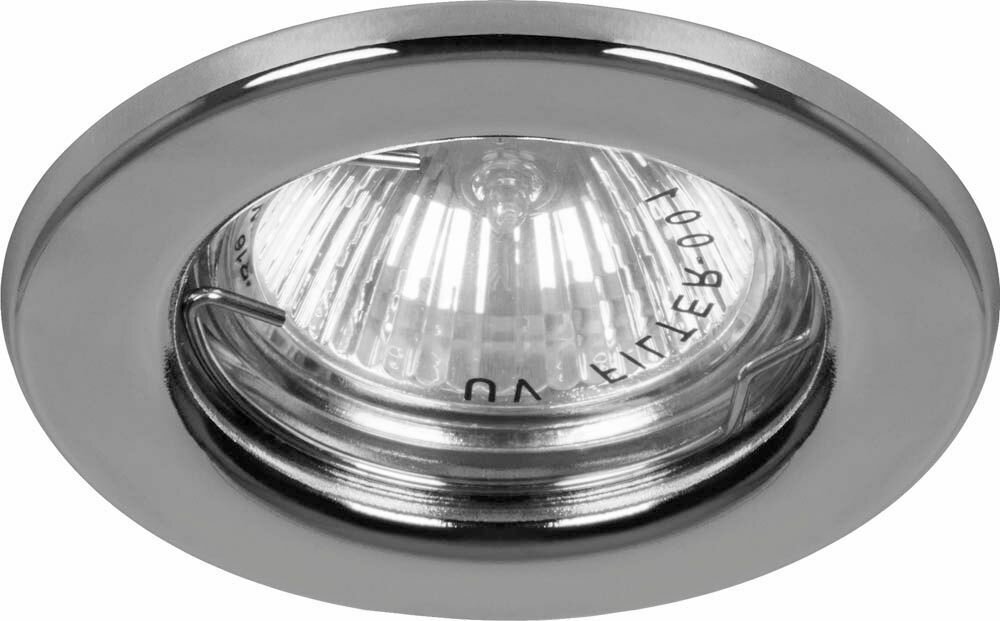 Набор 10 штук Светильник встраиваемый Feron DL10 потолочный MR16 G5.3 хром 15113