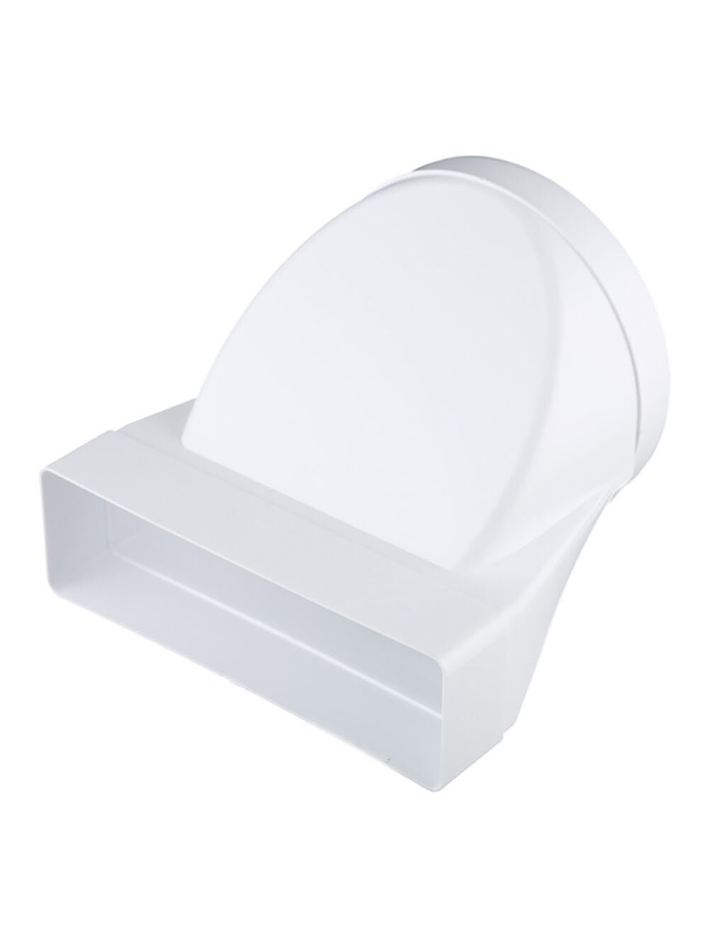 Соединитель эксцентриковый пластиковый для плоских воздуховодов 60х204 мм с круглыми d160 мм