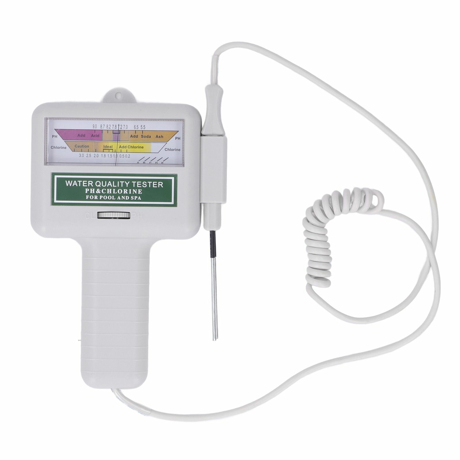 Тестер качества воды Портативный цифровой электронный анализатор монитора pH-метра хлора для бассейна