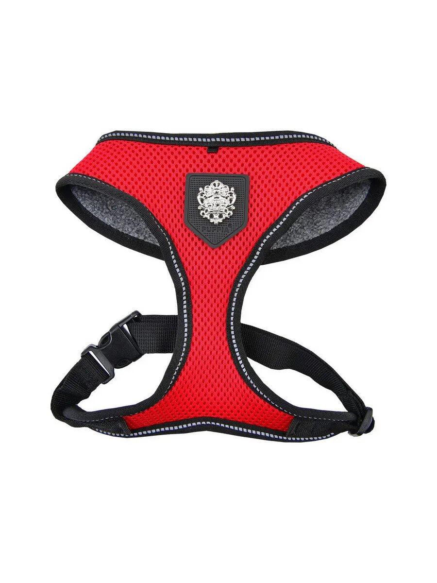 Шлейка для собак утепленная "Thermal Soft", красная