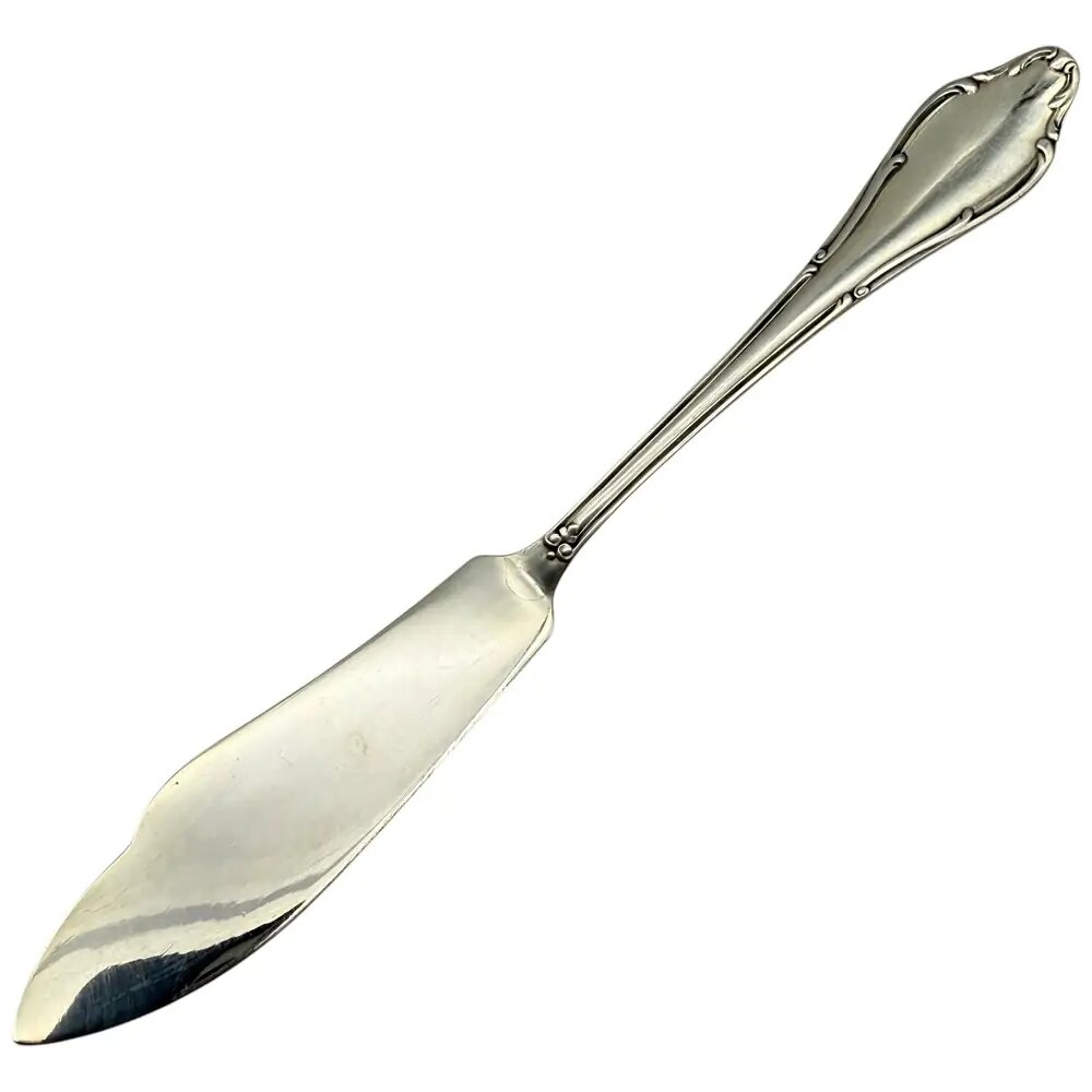 Нож сервировочный, 20 см, посеребрение 100, 1950-1958 гг, Wellner, Германия (2)