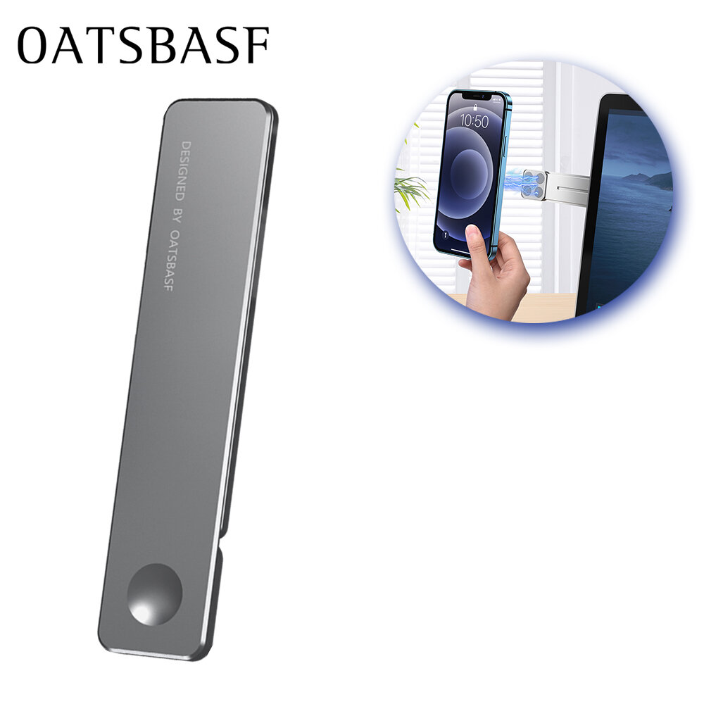 OATSBASF Домашний держатель для экрана Подставка для ноутбука Магнитный держатель для телефона Экономия места Офисные инструменты Для боковой части экрана компьютера