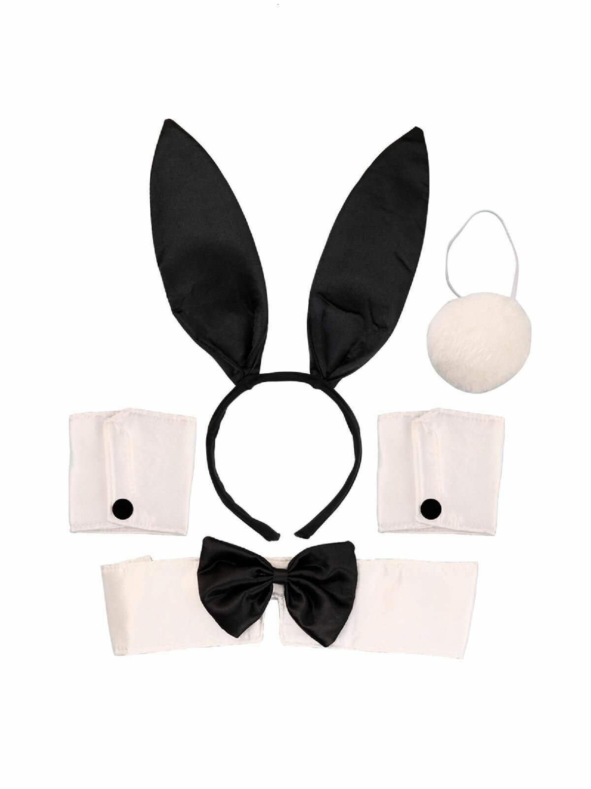 Мягкие кроличьи ушки и хвостик, - Девочка-кролик из 3 частей