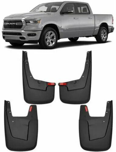 Брызговики, арт. Dodge RAM 1500/2500/3500 (Without Wheel Eyebrow) брызговики аксессуары 2019 2020 2021 2022 2023 2024, 1 шт.