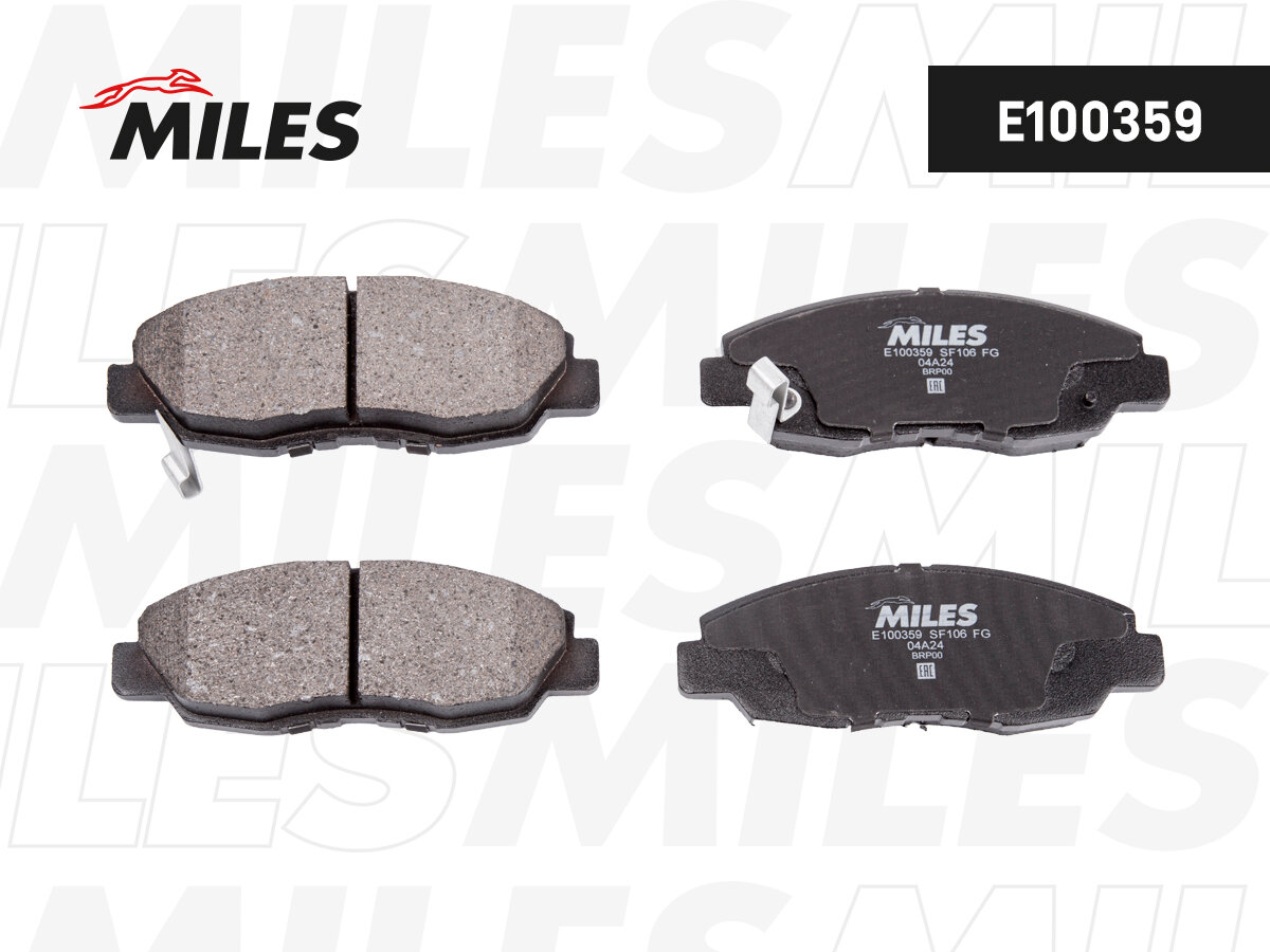 MILES Комплект тормозных колодок, дисковый тормоз HONDA ACCORD IV (CB) / HONDA ACCORD IV купе (CB, CC) E100359