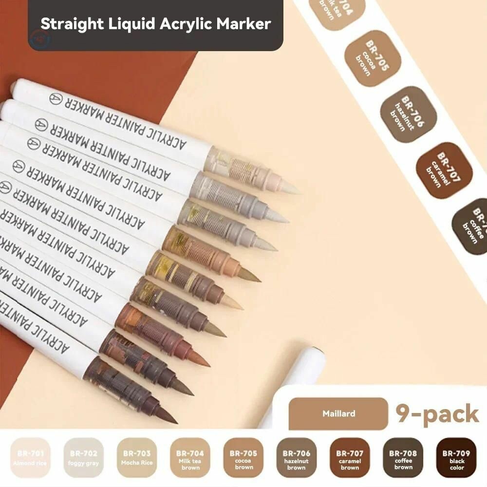 Набор художественных маркеров с акриловой краской для рисования на стекле, керамике, холсте и дереве, универсальные акриловые маркеры для творчества и рукоделия