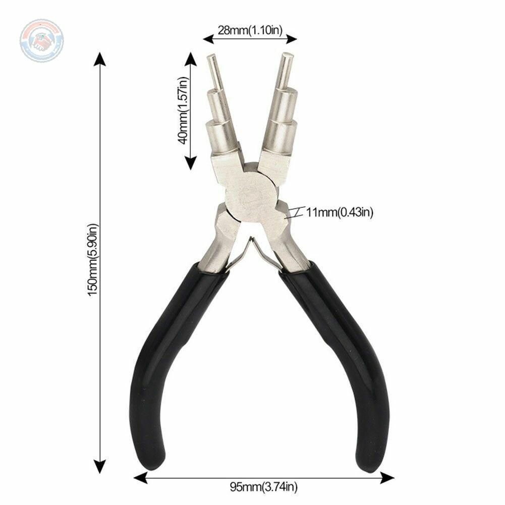 Ювелирные плоскогубцы для ручной работы и ремонта, многофункциональные круглогубцы с резиновыми ручками, инструмент для создания проволочных петель и изгибов, подходит для DIY аксессуаров и домашнего хозяйства