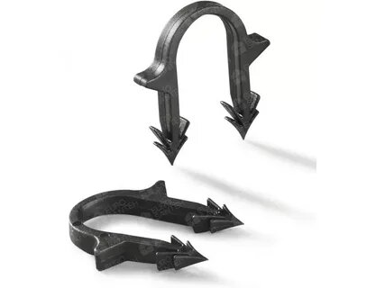 Скоба МастерБолтиков, для теплого пола, черная, пластик, диаметр 16-20мм, 10 штук