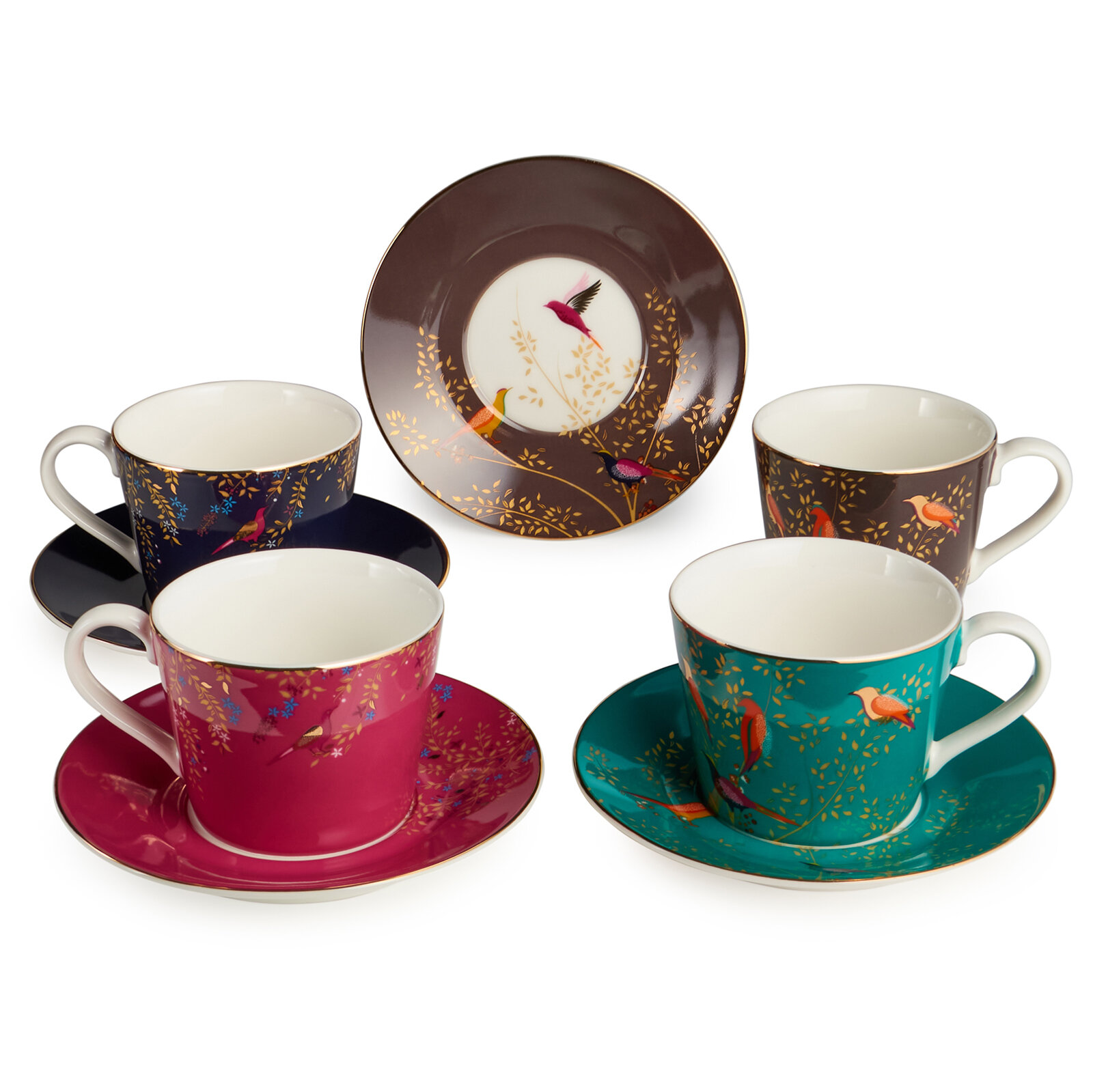 Чайный набор lefard golden birds на 4 пер. 8 пр. 220 мл KSG-419-130