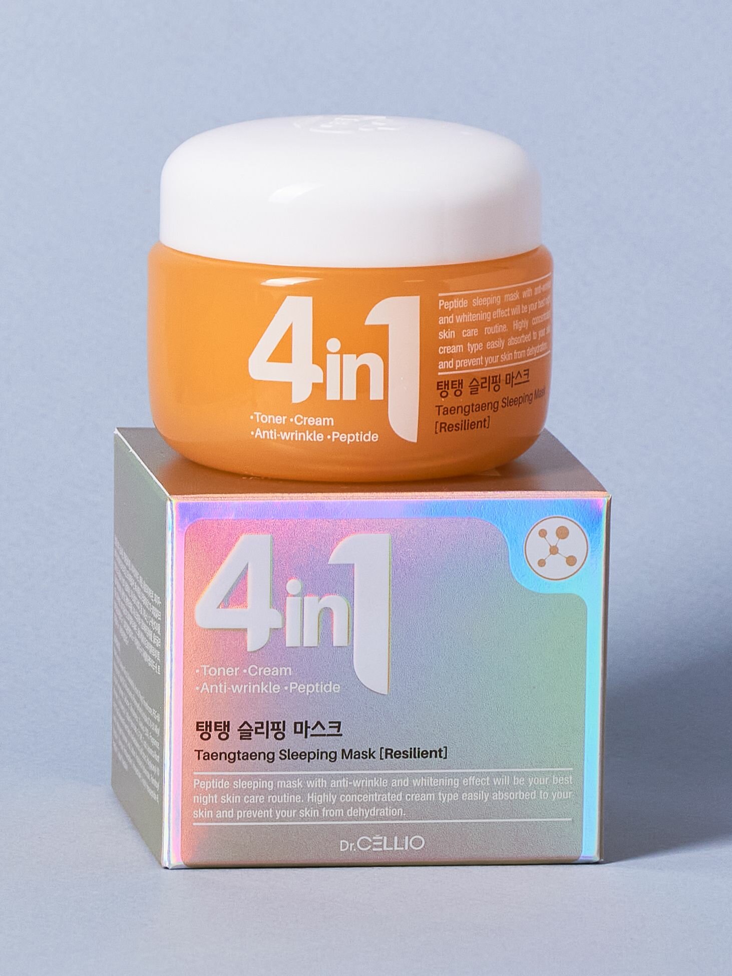 Dr. CELLIO Ночная маска для лица с пептидами 70мл Dr. G50 4 IN 1 Taengtaeng Sleeping Mask Peptide