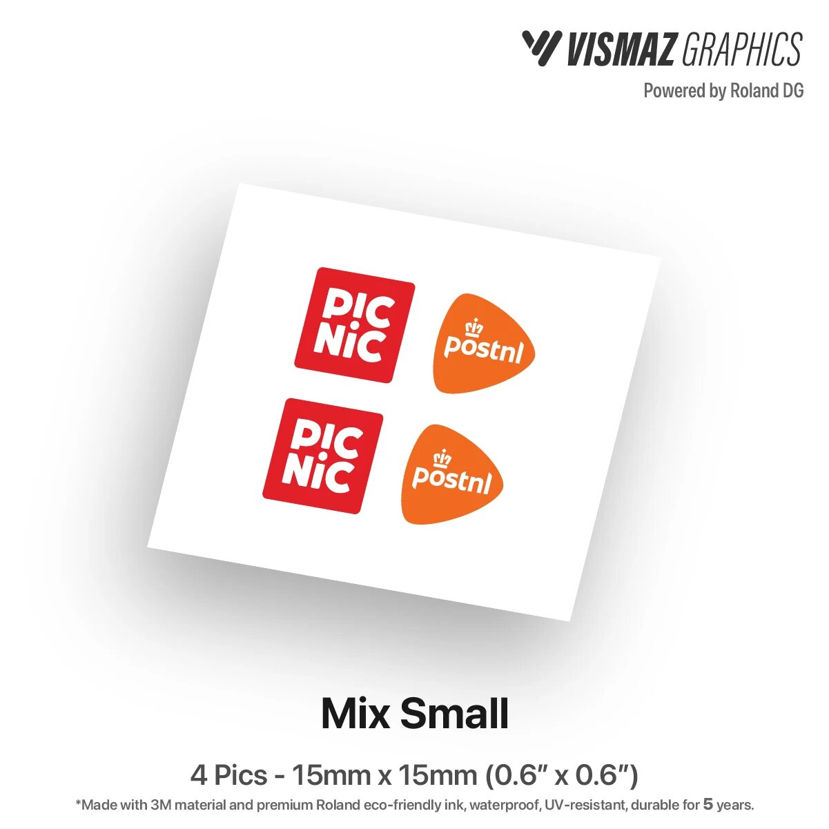 Наклейки PicNic и Postnl, Mix Small, 4 шт