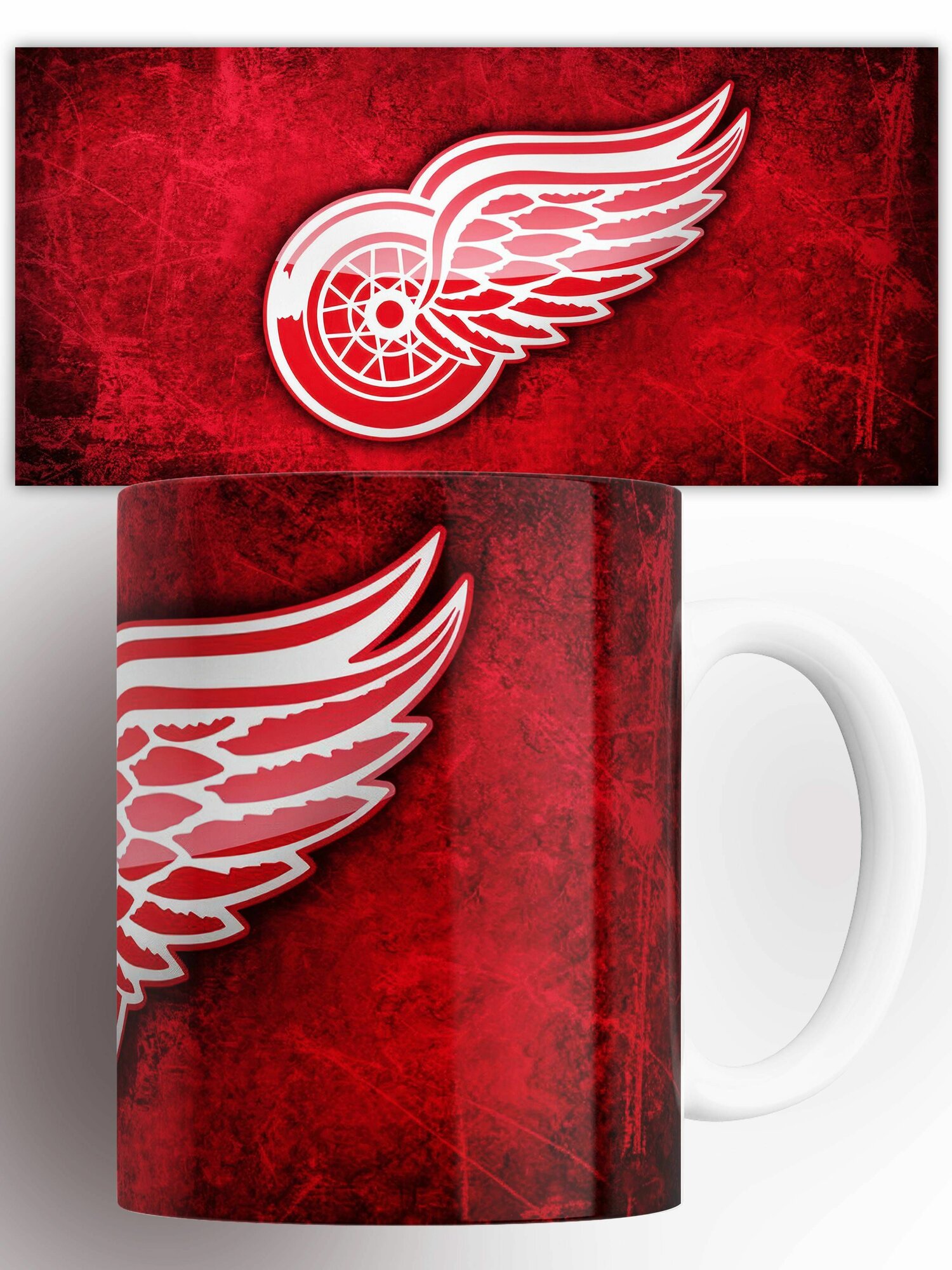 Кружка Хоккейный клуб Детройт Ред Уингз 330 мл