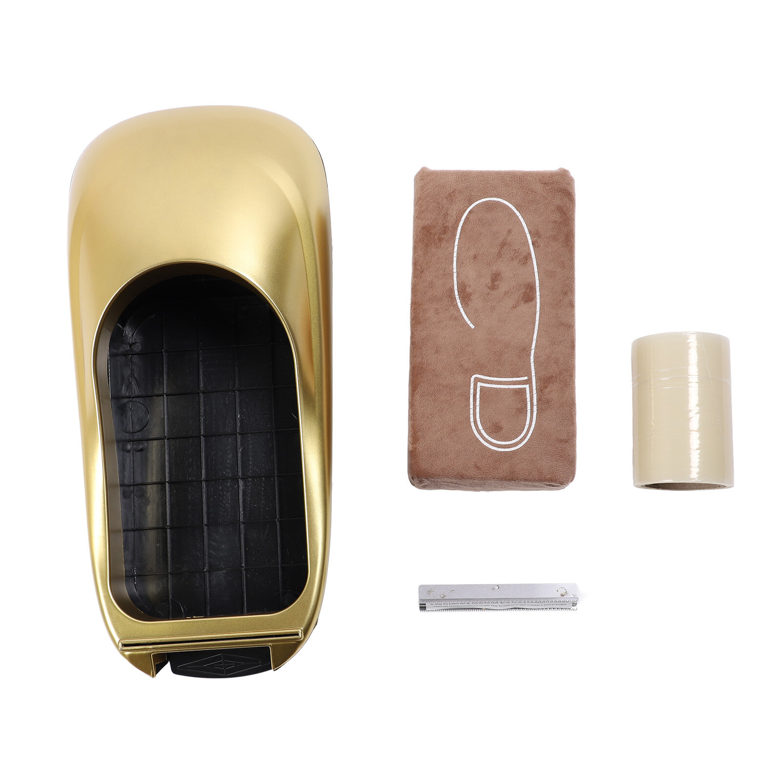 Автоматический диспенсер для бахил, одноразовая пленка, машина для бахил для офиса, бытовая золотая краска