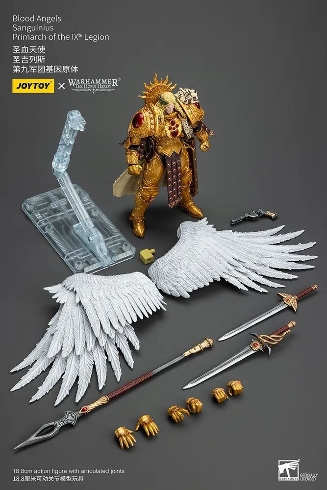 JOYTOY Warhammer Blood Angels Sanguinius Primarch of the IX Legion1/18 Подвижная фигурка