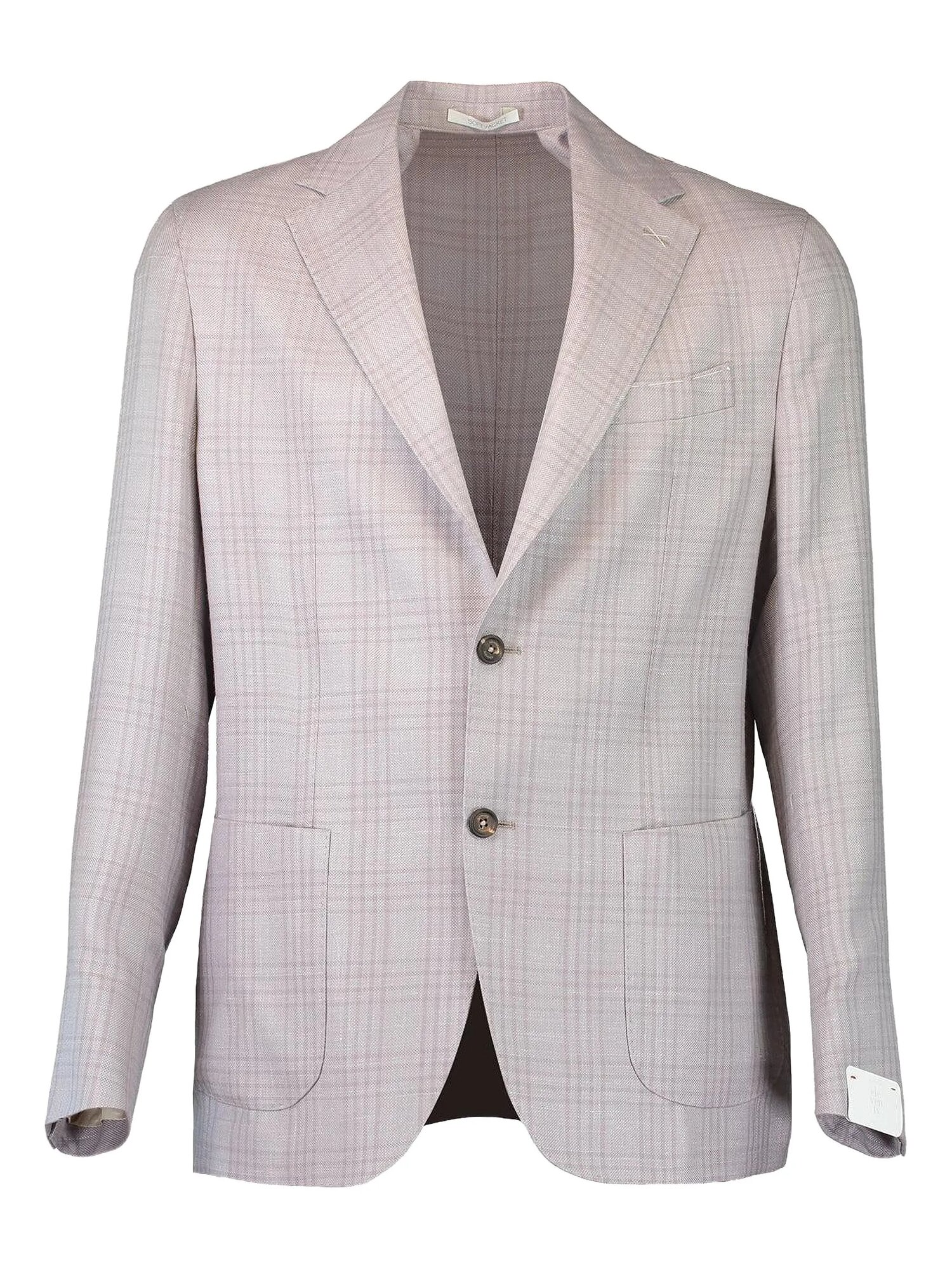 Пиджак Eleventy Single-breasted checked blazer, размер 54, разноцветный