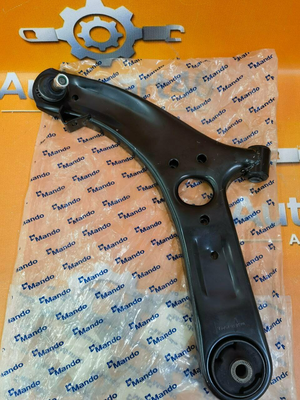 Рычаг передний левый Хёндай Солярис Киа Рио 2011-2017 MANDO корея
