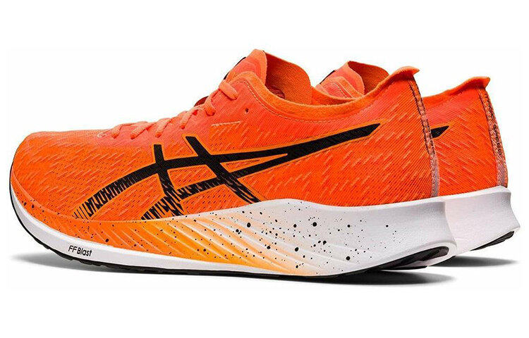 Кеды ASICS Magic Speed, размер 43.5 EU, черный, оранжевый — фото 1