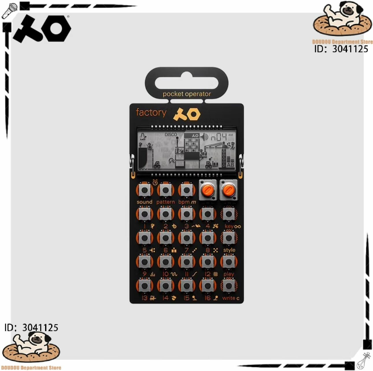 TEENAGE ENGINEERING PO-16 factory Многофункциональный карманный синтезатор Портативный сэмплер Секвенсор Встроенные динамики