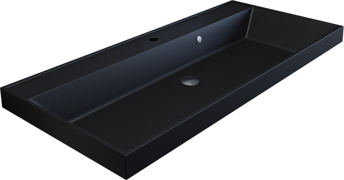 Мебельная раковина Uperwood Classic Quartz 291030027 90 см, матовая черная, космос