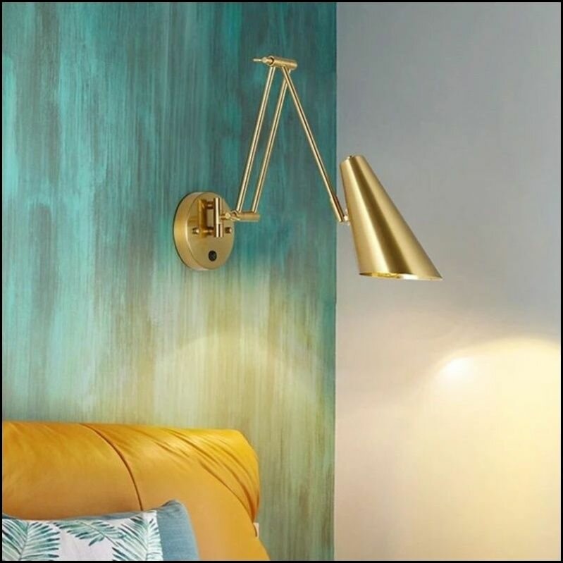 Эксклюзивный бестселлер для спальни с настенным монтажом, оснащенный длинным качающимся рычагом и выключателем