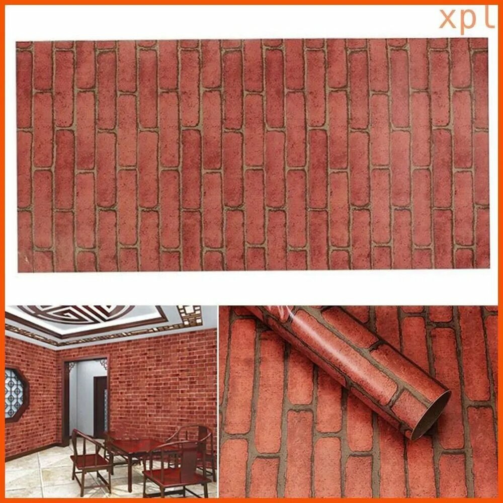 Самый популярный в 2025 годуОбои под кирпич ретро в стиле минимализм