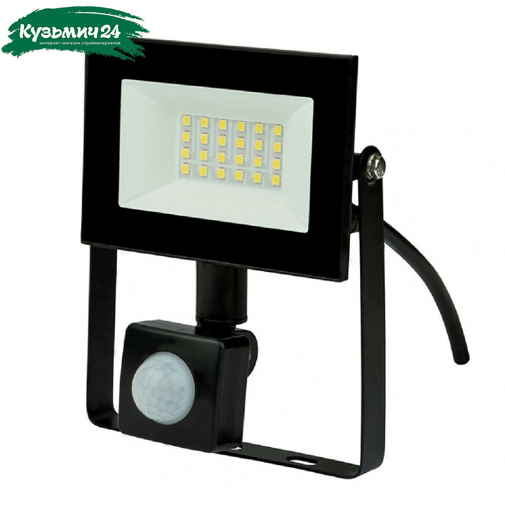 Прожектор светодиодный Uniel ULF-F62 Sensor UL-00007125, 30 Вт, IP54, датчик движения, 6500К, черный