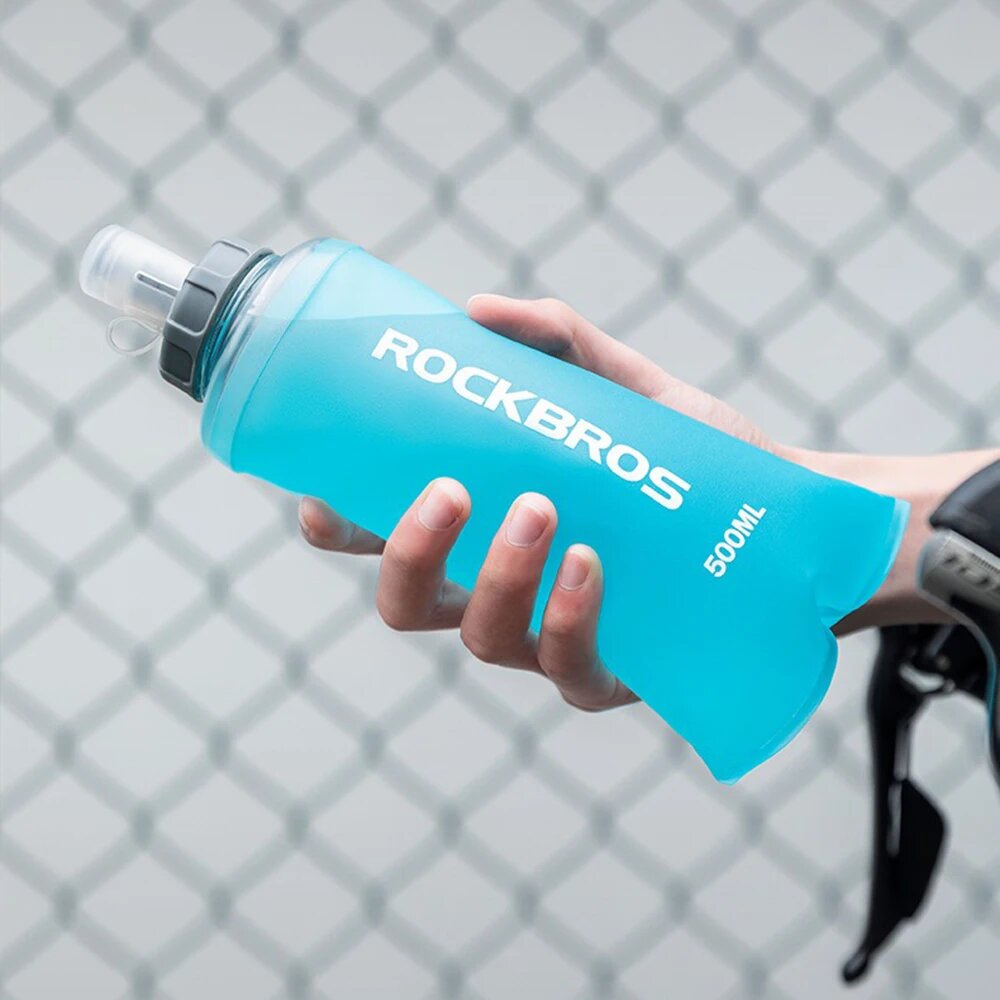 Бутылка для воды ROCKBROS велосипедная Складная, 500 мл, Небесно-голубой