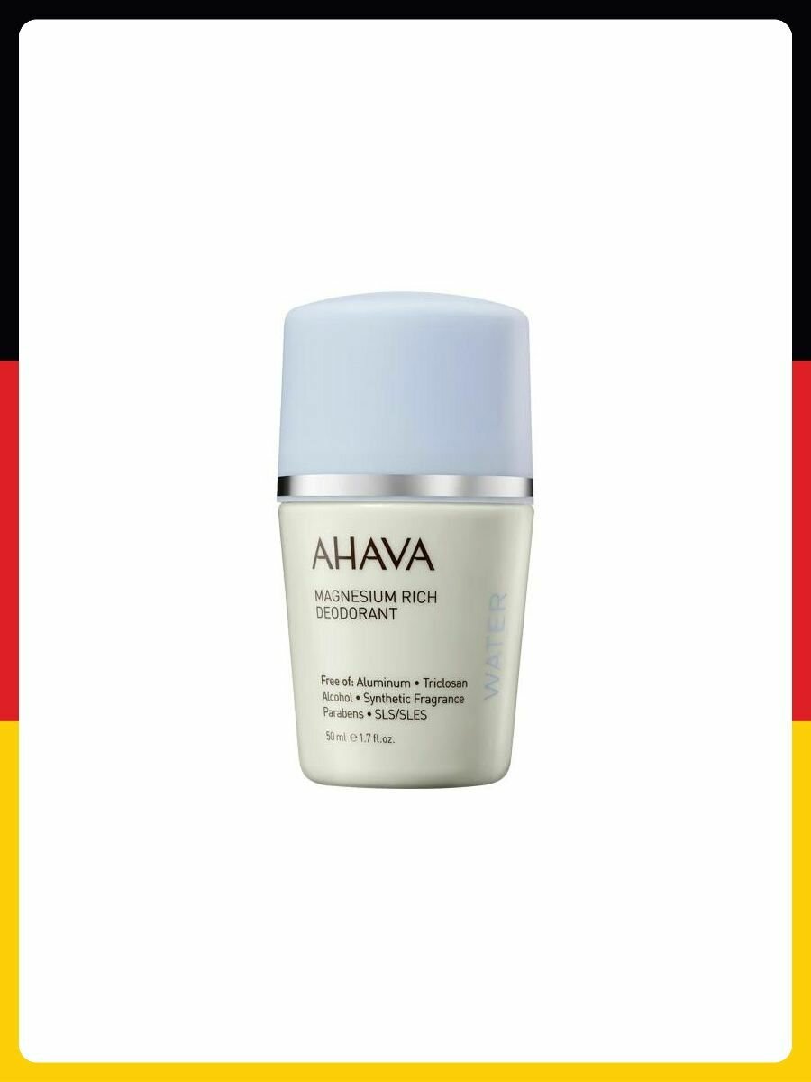 Дезодорант AHAVA с водой Мертвого моря и магнием, 50 мл
