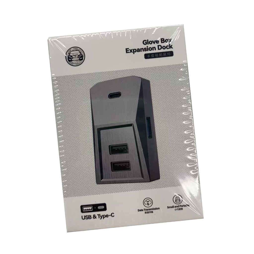 USB-хаб с быстрой зарядкой для автомобиля, аксессуар для док-станции с цветным дисплеем