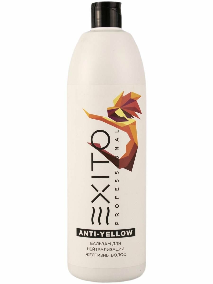 EXITO Бальзам для нейтрализации желтизны Anti-Yellow фиолетовый тонирующий для блонда 1000 мл