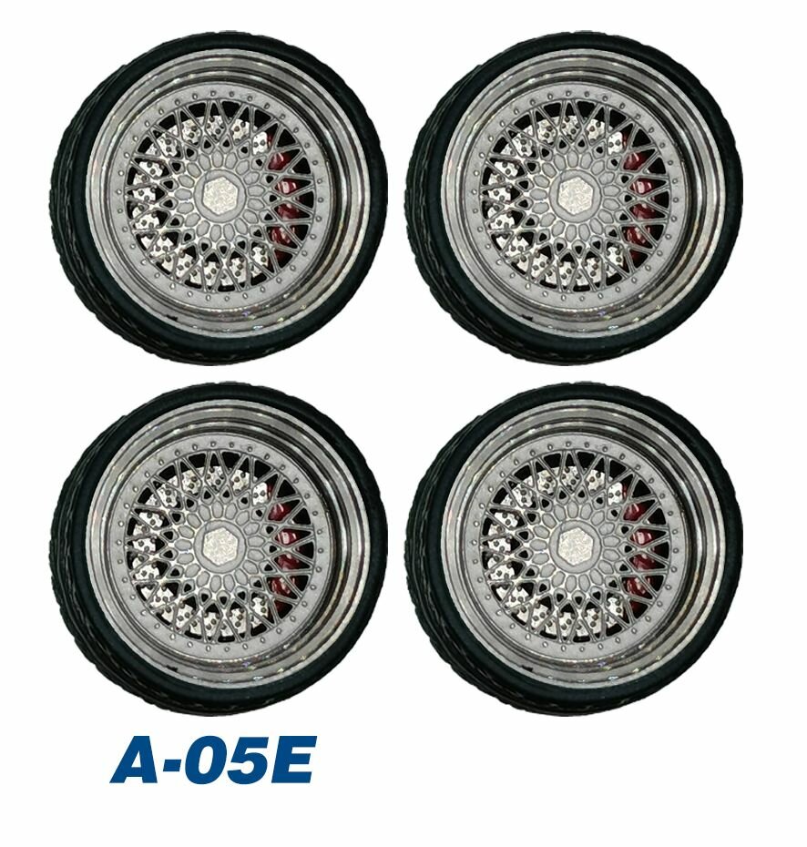 1:64 COOLCARIFUN Custom Alloy Wheels 10.5mm Обновленные диски "Шёлковое скольжение" для масштабных моделей