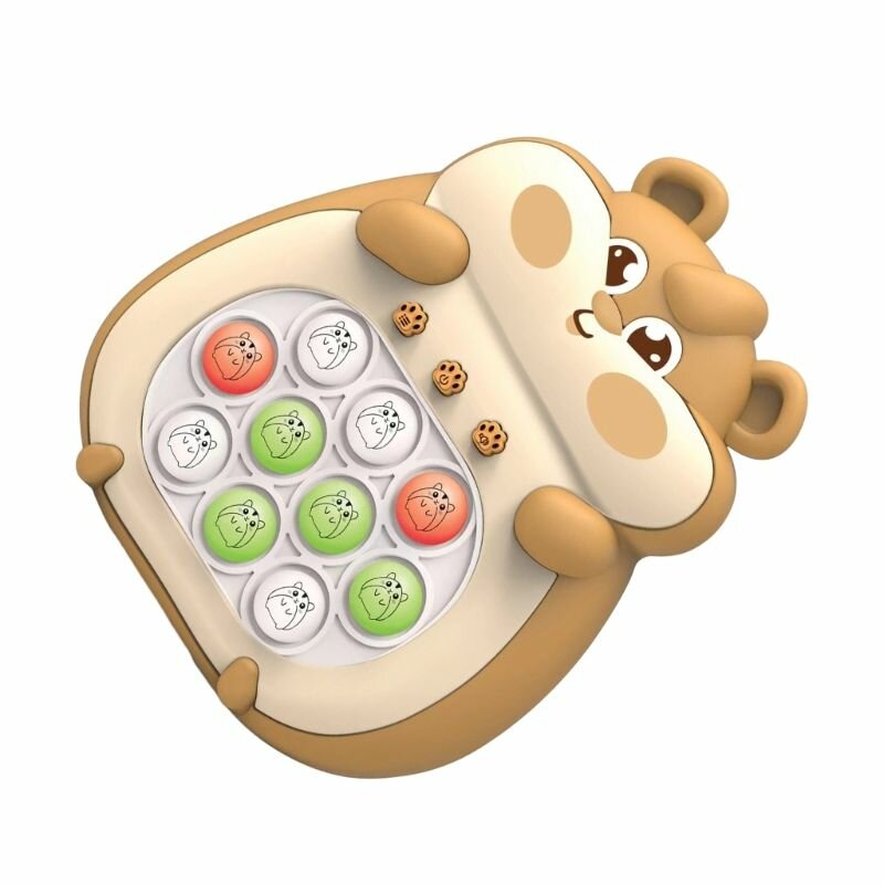 Игровая приставка Speed push для детей нажимайте и играйте в игровую приставку gopher-коричневая мышь