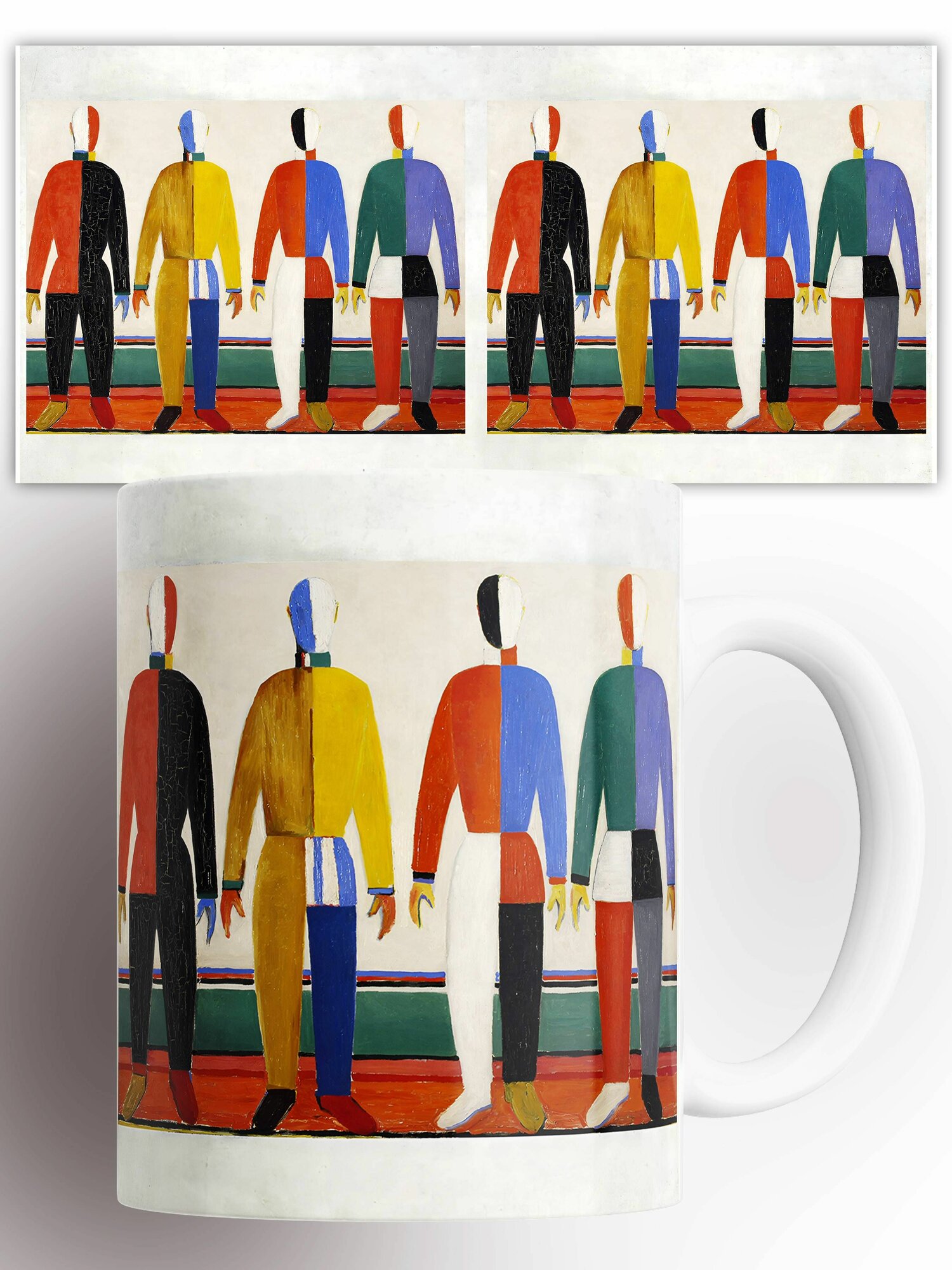 Кружка Казимир Малевич Картина Спортсмены 330 мл